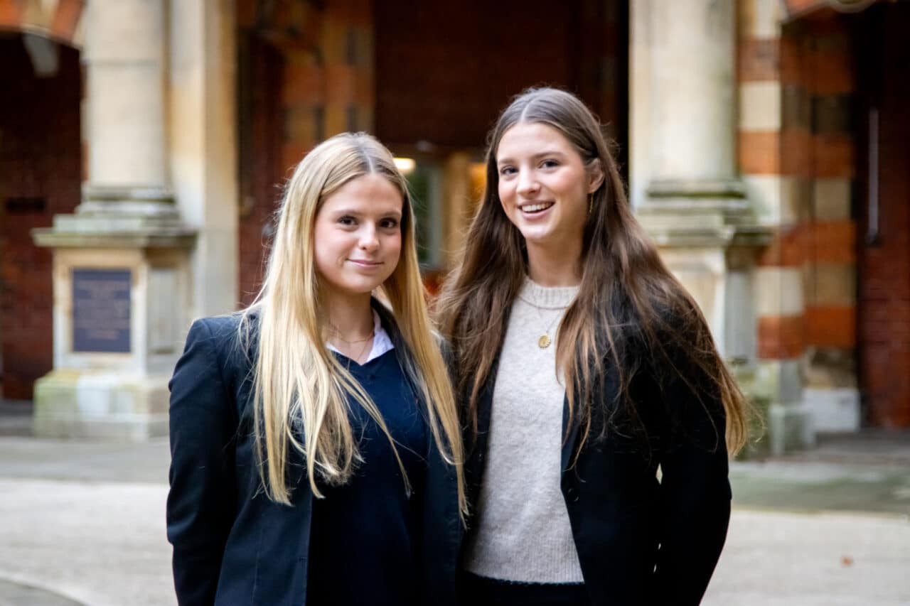 Martha and Sienna make a big splash! - Wellington College